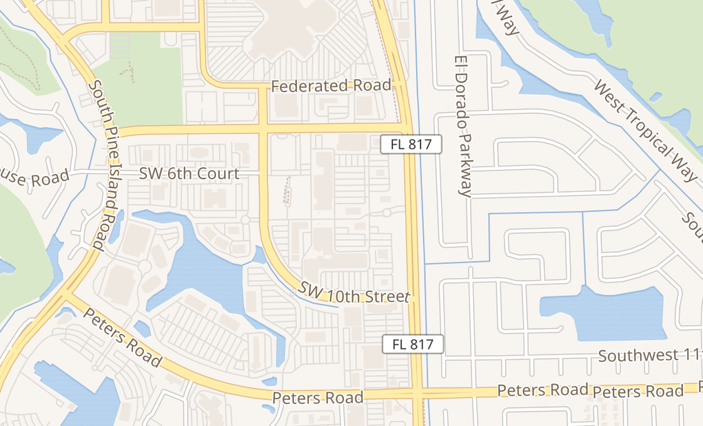 Plantation Florida Zip Code Map - Map